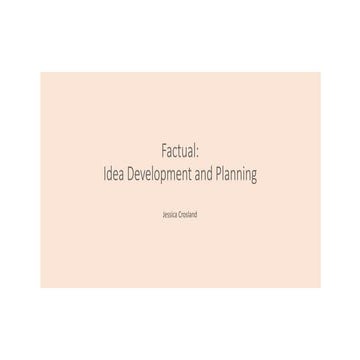 Factual development and planning pro forma | PPT