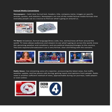 Factual media conventions | PDF