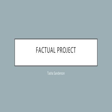 Factual project | PPTX