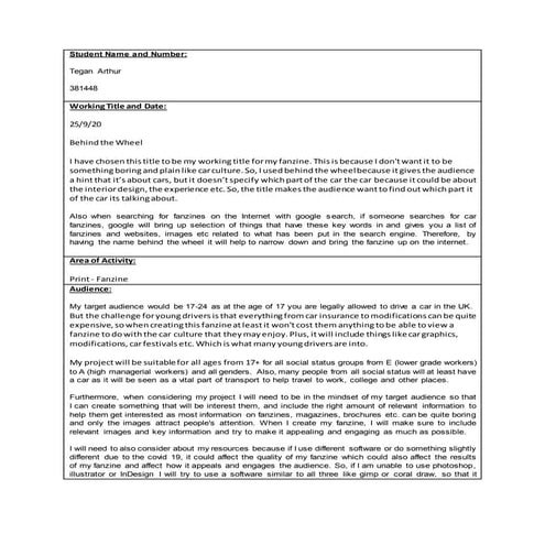 Class Project on How To Create a Zine | PPTX