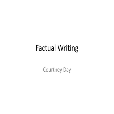 Factual writing | PPTX