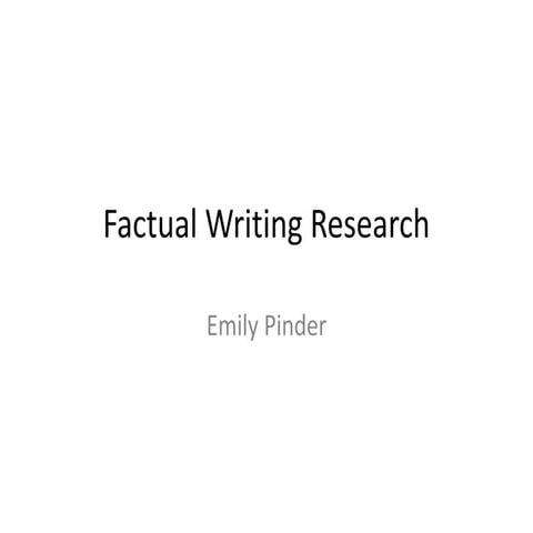 Factual writing types | PPTX