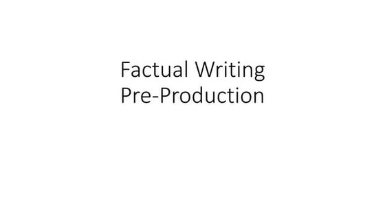 Factual writing task 1 | PPT