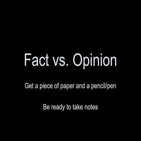Understanding Facts vs. Opinions: A Guide to Persuasive Writing and ...