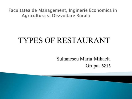 Types of restaurant | PPT