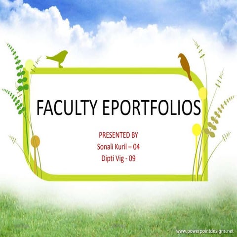 Faculty e-portfolio | PPTX