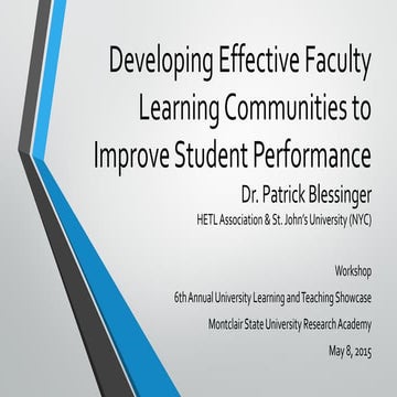 Faculty learning communities | PDF