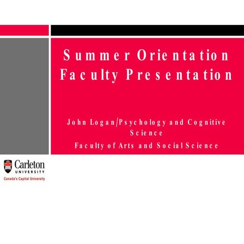 Faculty Presentation | PPT