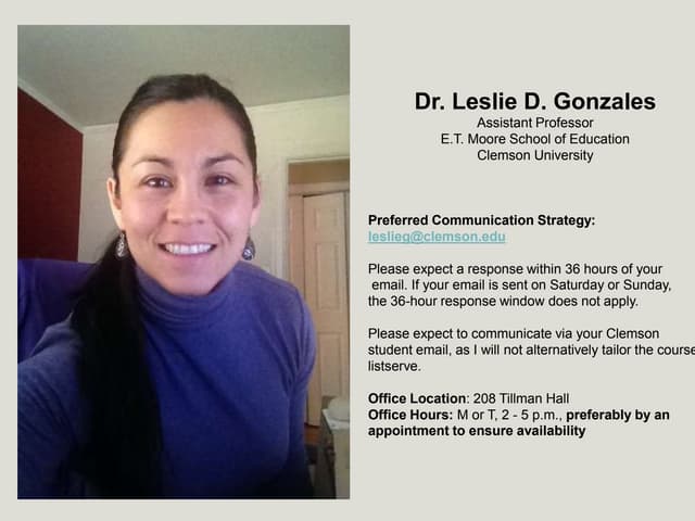 Professor Profile Presentation example . | PPTX