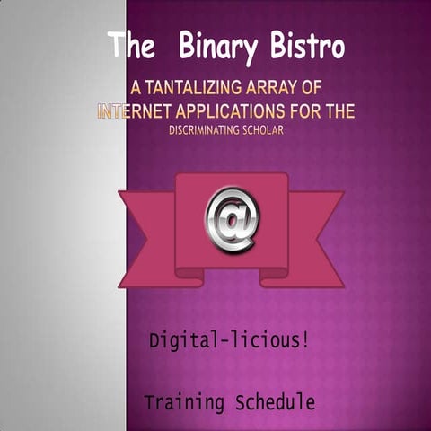 Faculty The Binary Bistro | PPT