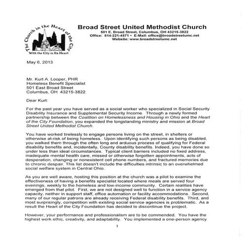 Letter of Commendation from HOTC & BSUMC | PDF