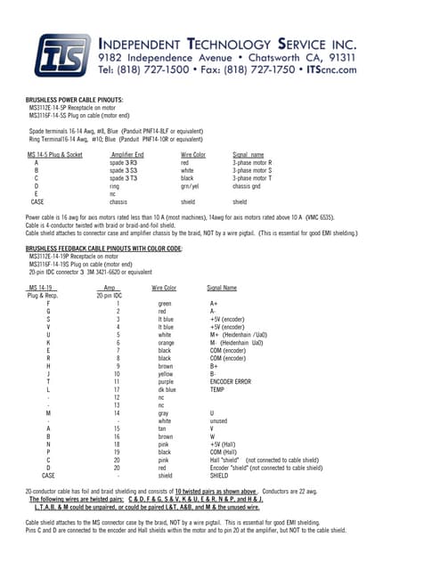 CNC Machine Wiring Diagram For Fadal Pendant | PDF