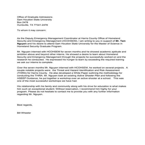 Reference-Letter-Graduate-School | PDF | Education