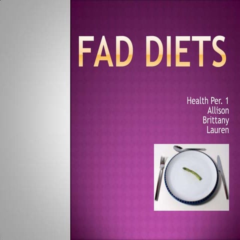 Fad Diets | PPTX