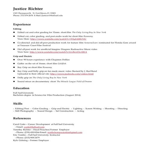 Dina's stunt resume 2016 PDF | PDF