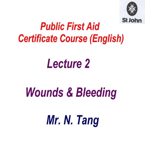 First Aid for Wounds | PPT