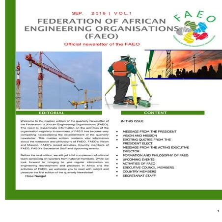 Faeo september 2019 newsletter | PDF