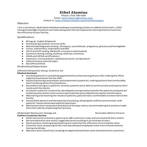Prodriguez CCMA resume | DOCX