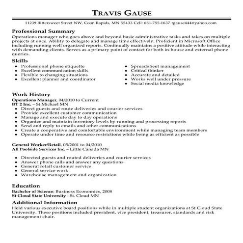 Travis Gause Resume | PDF