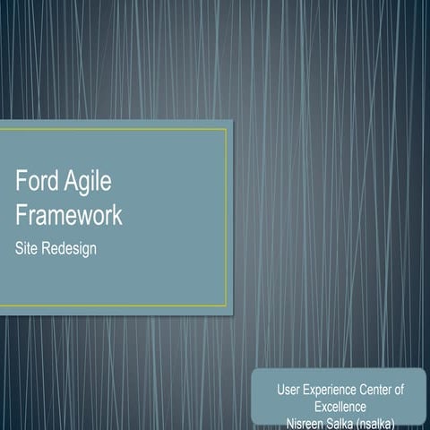 Ford Agile Framework | PPTX