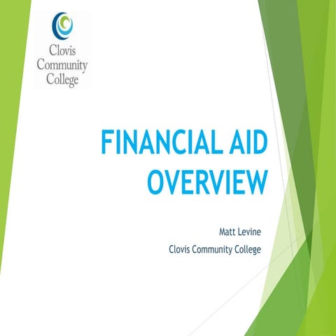 Financial Aid Overview 2018-2019 | PPT