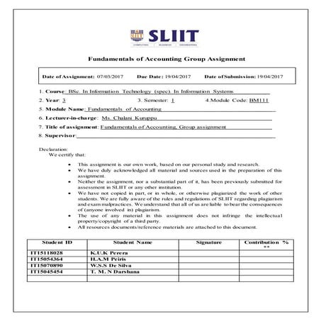 Fa group assignment (2017) dialog axiata plc | PDF