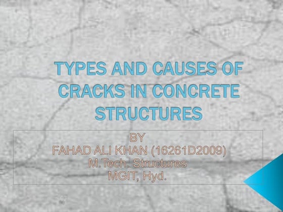 types of cracks in building | PDF