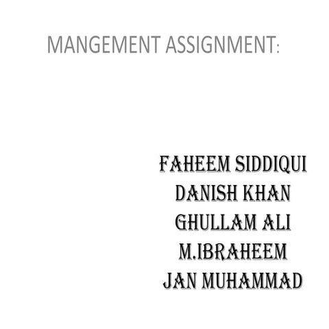 Faheem.mgt presentation | PPT