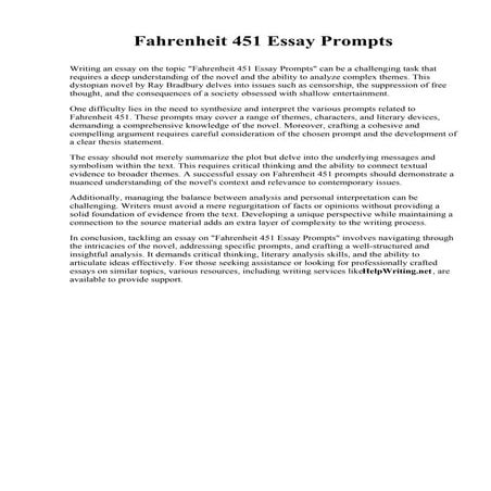 Fahrenheit 451 Essay Prompts.pdf