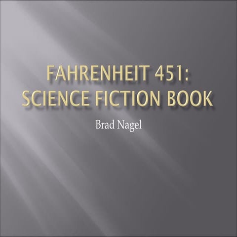 Fahrenheit 451 Sci Fi | PPT