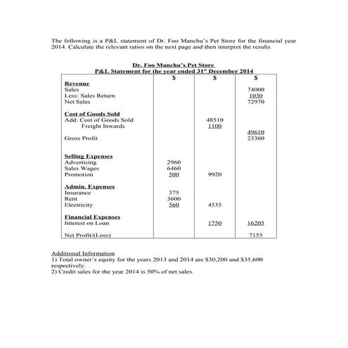Trial balance exercise 3 | DOC