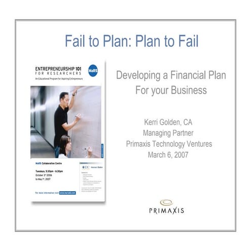 Fail to Plan: Plan to Fail | PDF