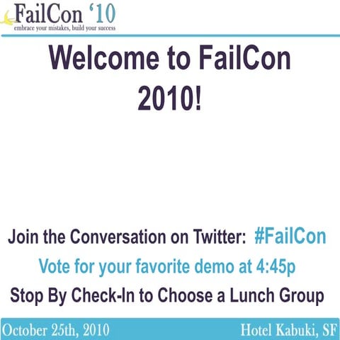 FailCon slides | PPT