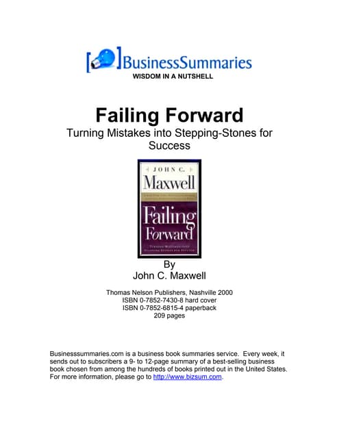 Learning from Failure | PPTX