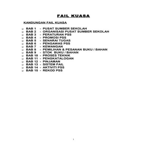 Fail Kuasa PSS | DOC