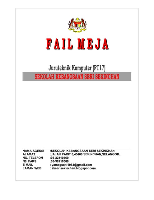 Panduan penyediaan fail meja | PDF