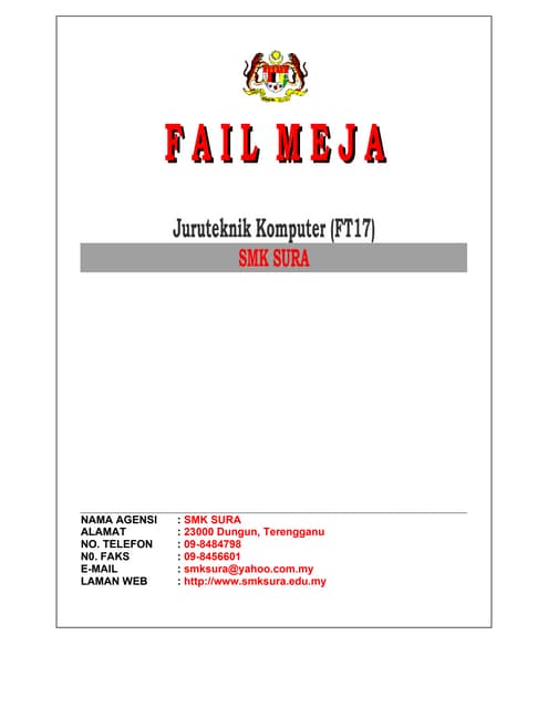 Panduan penyediaan fail meja | PDF