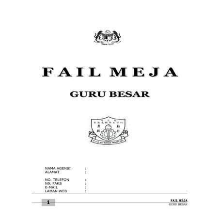 FAIL MEJA GURU BESAR | PDF