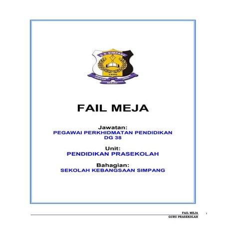 FAIL MEJA GURU PRASEKOLAH FYA.doc