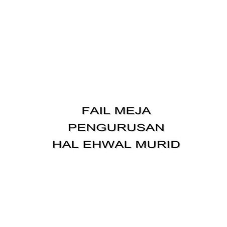 Fail Meja PKHEM SR | DOC