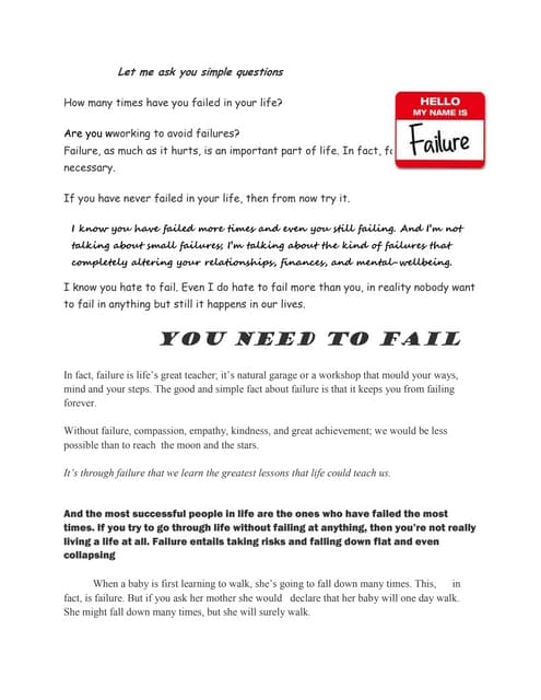 Why making mistakes is important in life | PPT