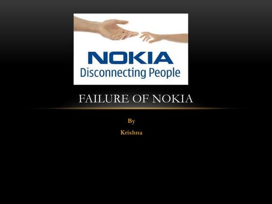 The failure of nokia | PPT