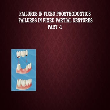 Failures in FPD.pptx................................. | PPTX