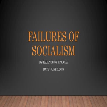 Failures of socialism | PPTX