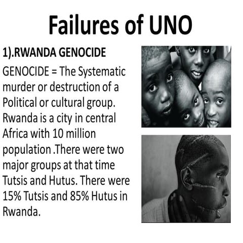 Failures of UNO | PDF | Death, Injury, or Military Conflict | Sensitive ...