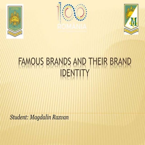 Famous brands and their brand identity | PPTX
