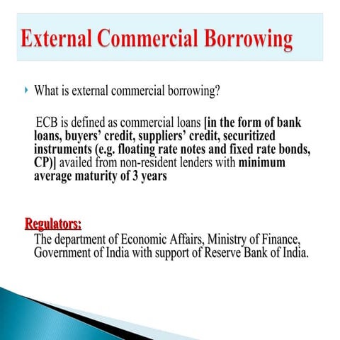 external commercial borrowing | PPT