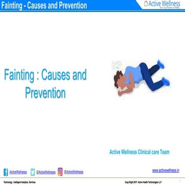 Fainting : Causes and Prevention | PPTX
