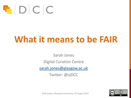 Resources for making your data fair - poster | PDF | Technology & Computing
