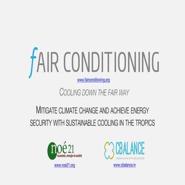 Fairconditioning: Evidence-Based Policy Making Energy-Efficiency ...